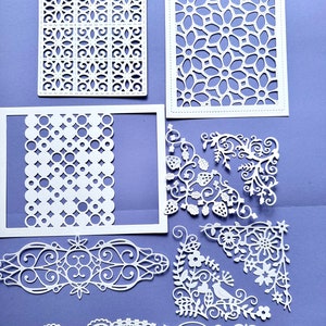 Die Cut Card Panels | Die Cut Corners | Die Cut Borders | Die Cut ...