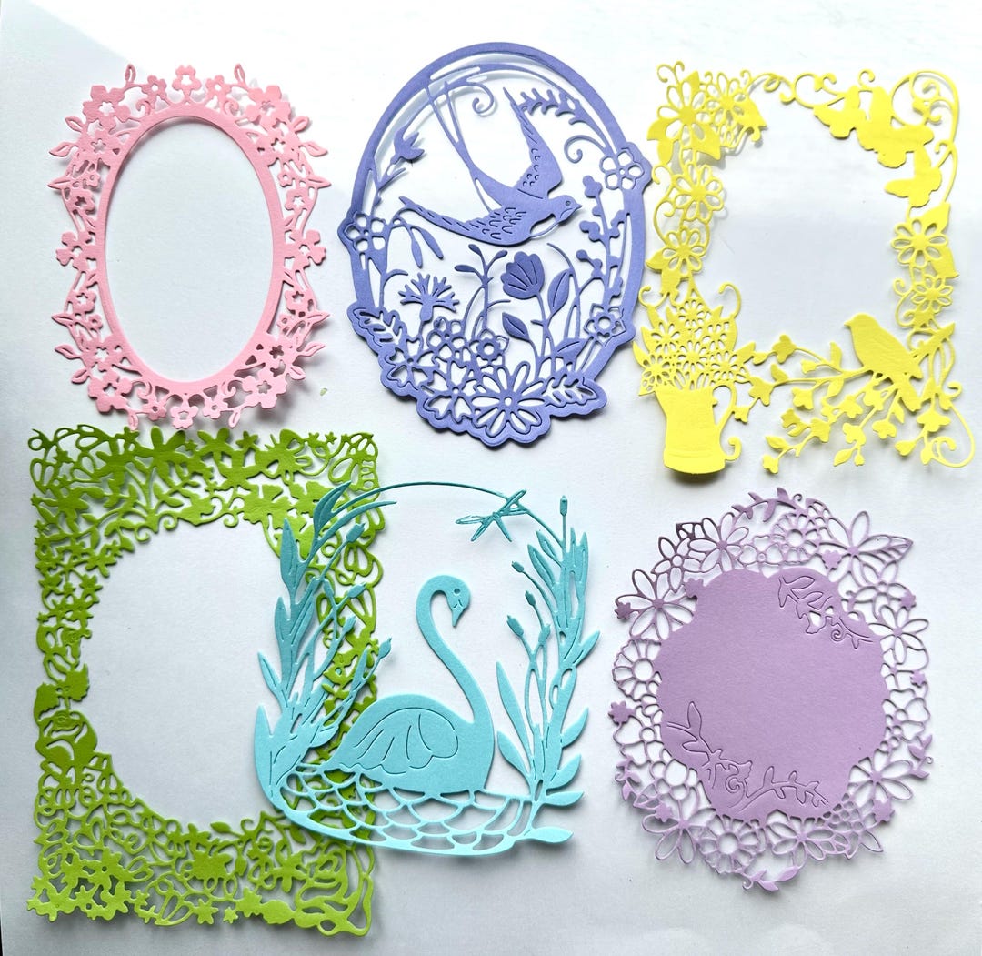 Die Cut Frames | Lacy Frames | Floral Frames | Card Frames | Swallow ...