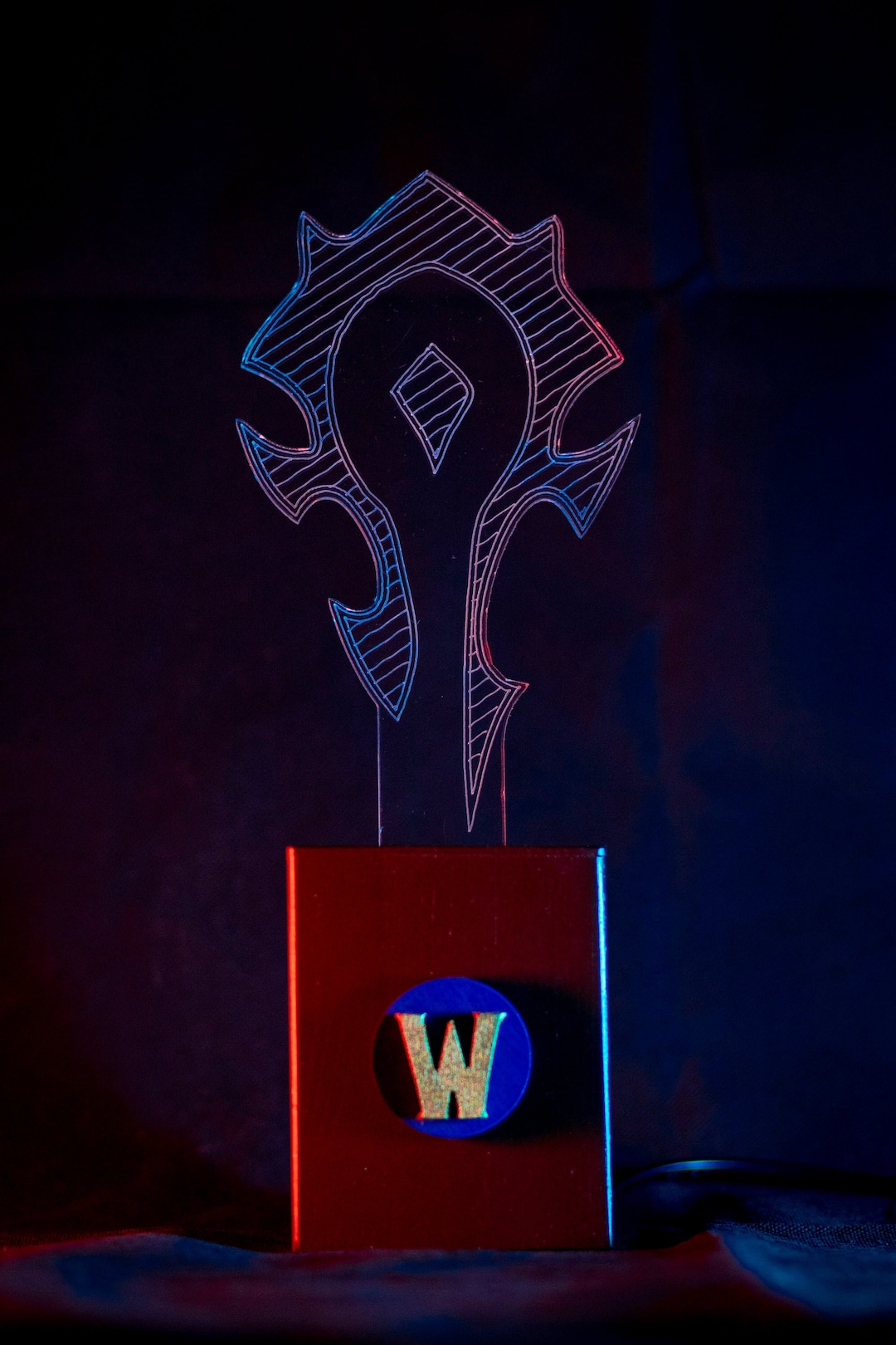 Wow World of Warcraft LED Lamp - Horde, Alliance RGB Color - Etsy