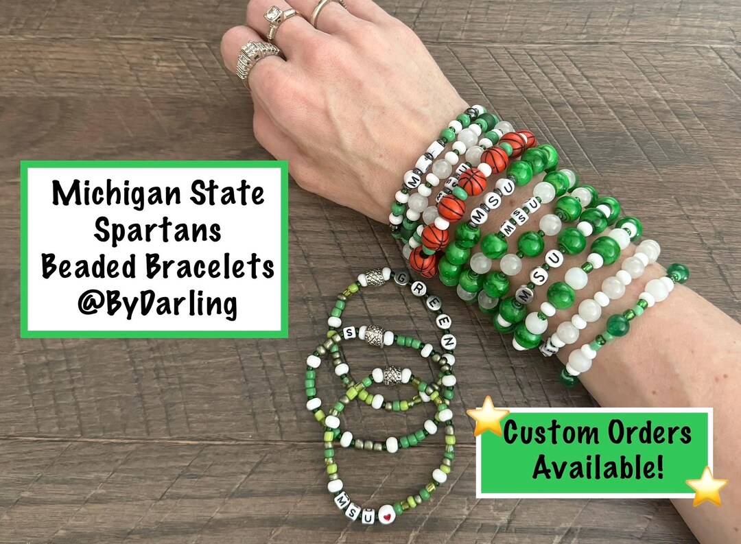 Michigan State University Jewelry / Beaded Bracelets & Earrings / Go ...