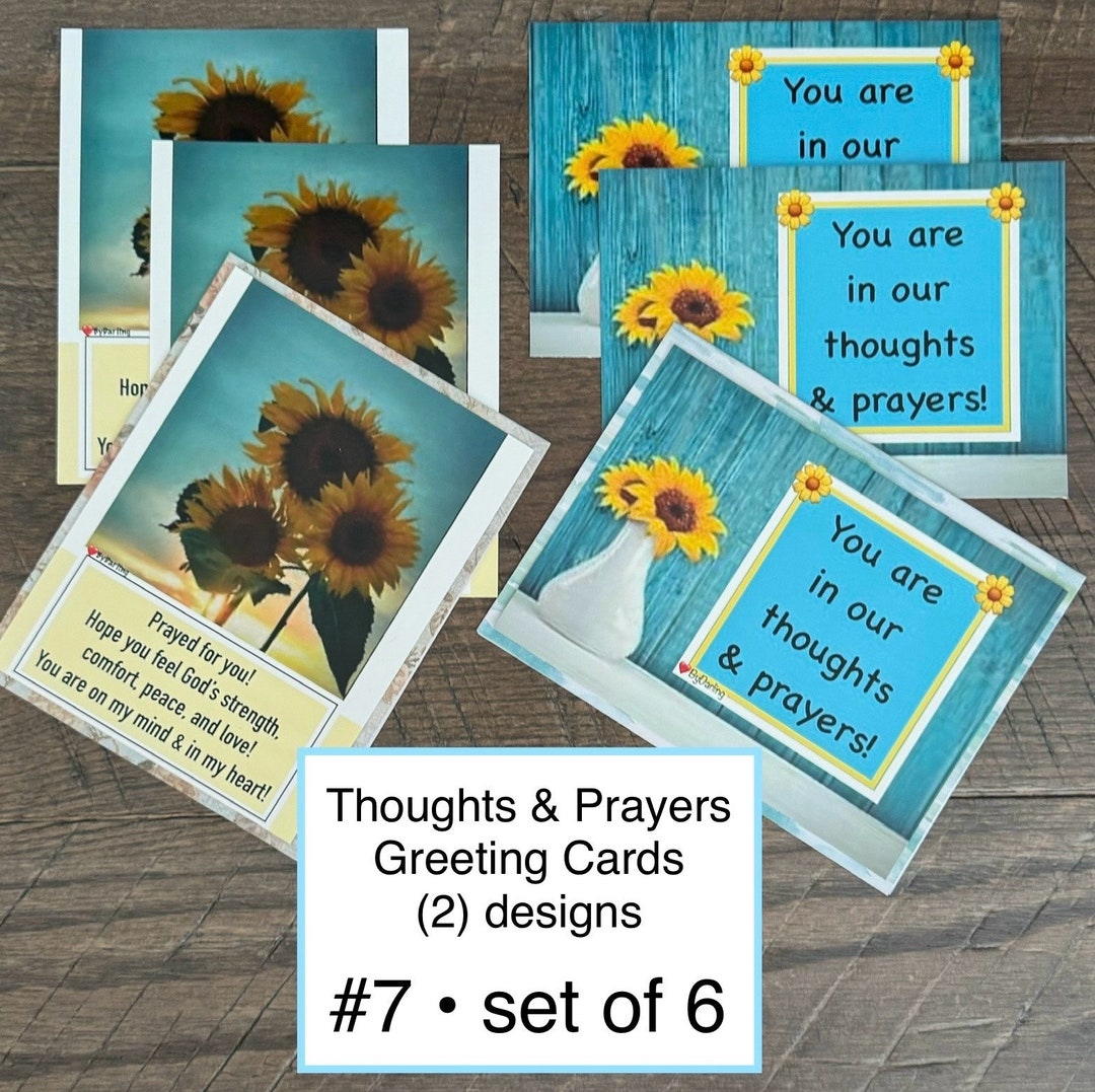 FAITH Encouragement Greeting Cards-religious Thinking of You-in Prayers ...
