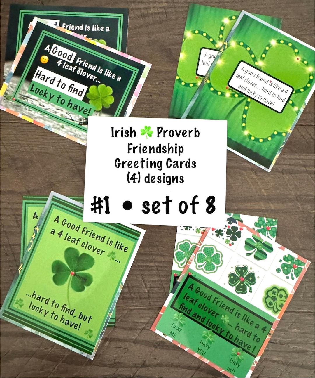 Irish Proverb FRIEND Greeting Cards-good Friend Lucky to Have Hard to ...