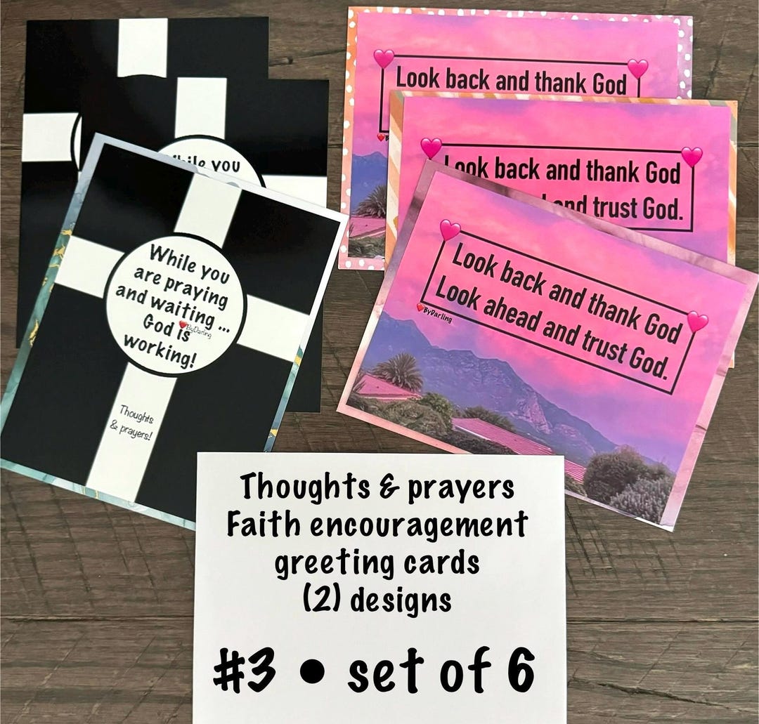 FAITH Encouragement Greeting Cards Any Occasion-religious Thinking of ...