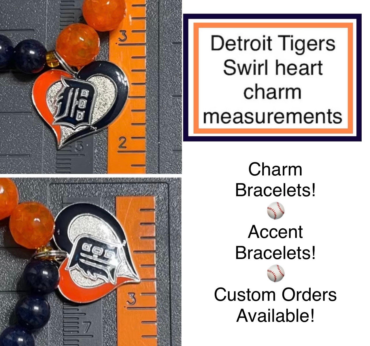 Detroit Jewelry. NFL Custom Orders. Lions Football Charm Bracelets ...