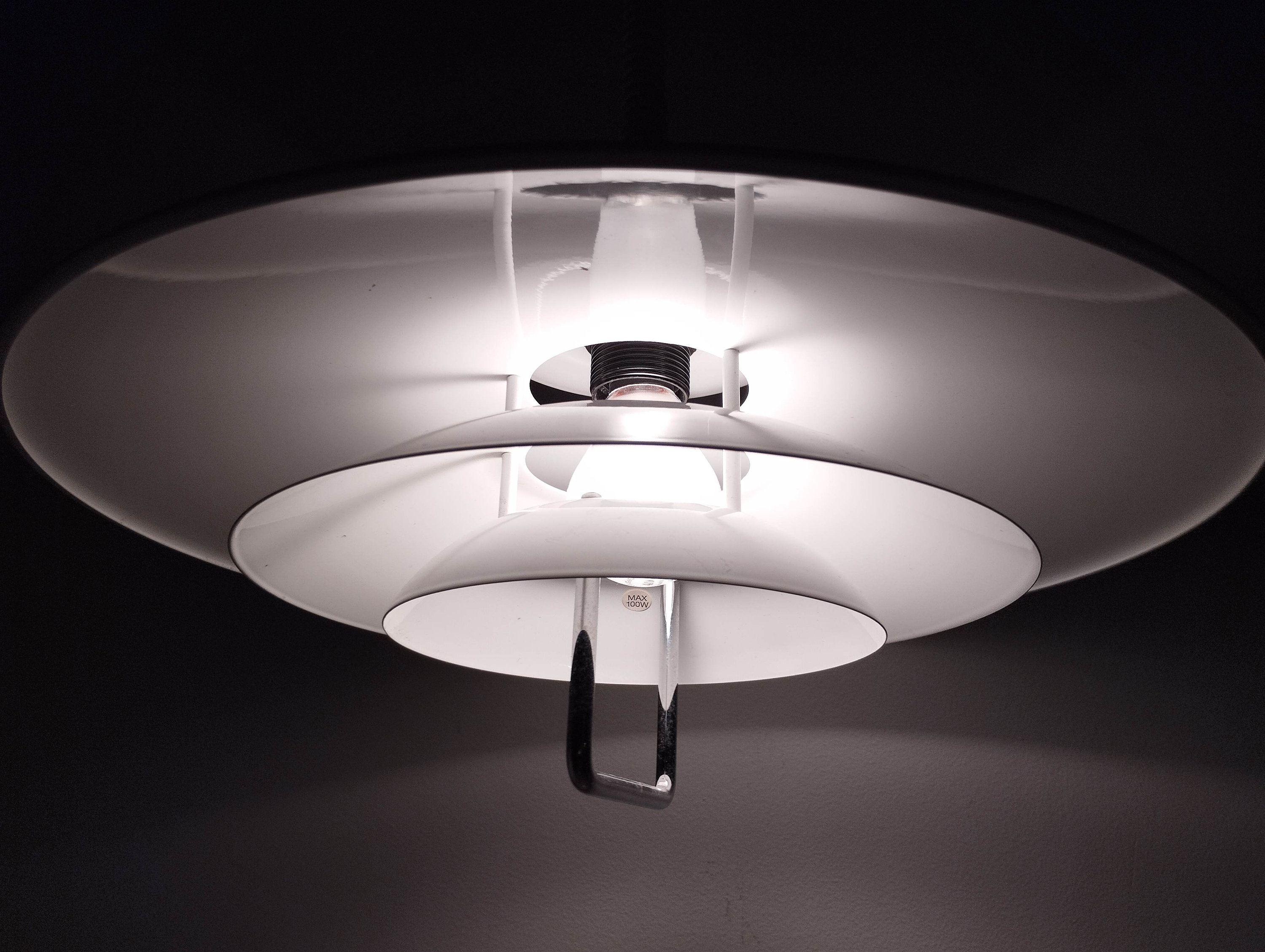 Vintage 1970-80s. Danish Scandinavian Rise & Fall Suspension Ceiling ...