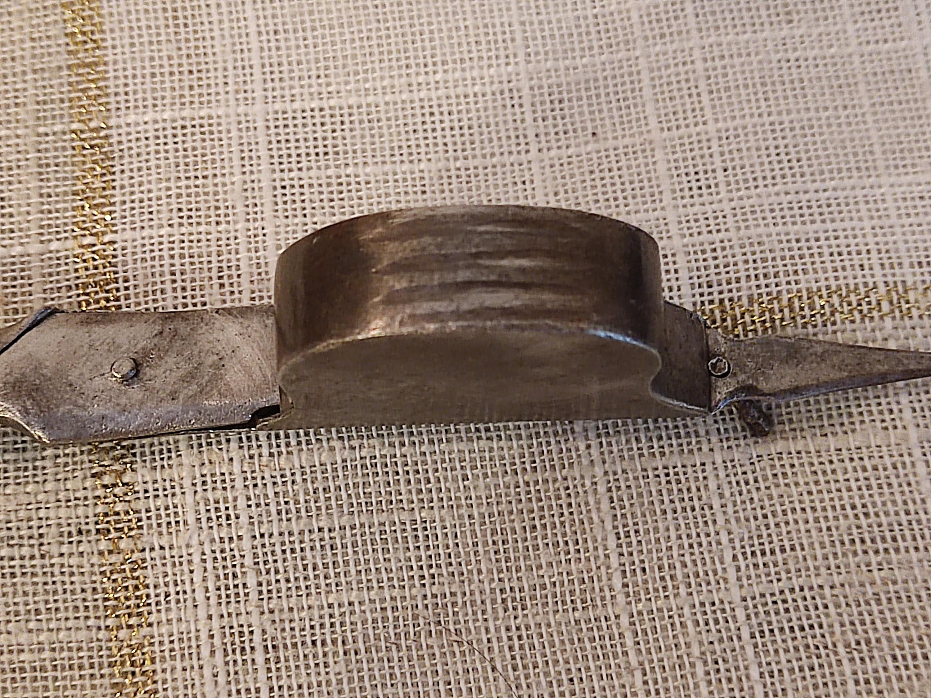 Antique Steel Wick Trimmer Scissors Cutter Snuffer Decorative Patina ...