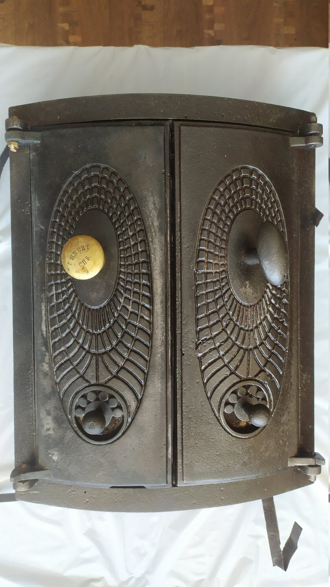 Rare Antique German Cast Iron Stove Double Doors With Frame - Etsy