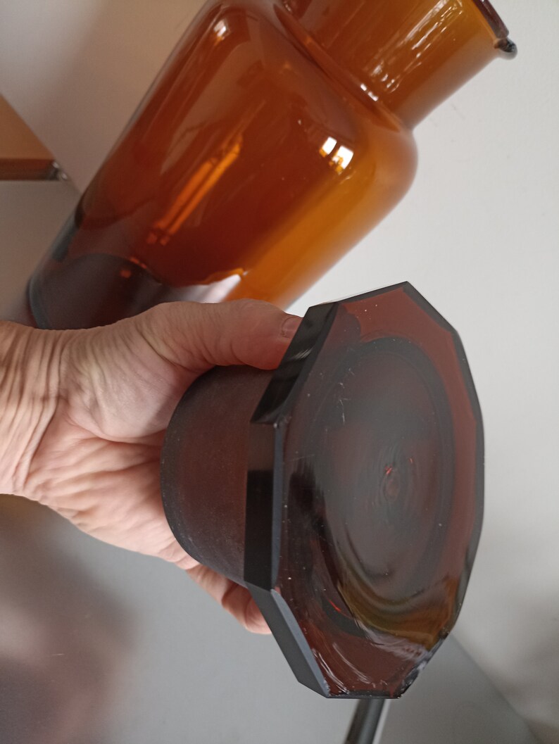 Large 36L Swedish Amber Apothecary Lab Bottle Pharmacy - Etsy