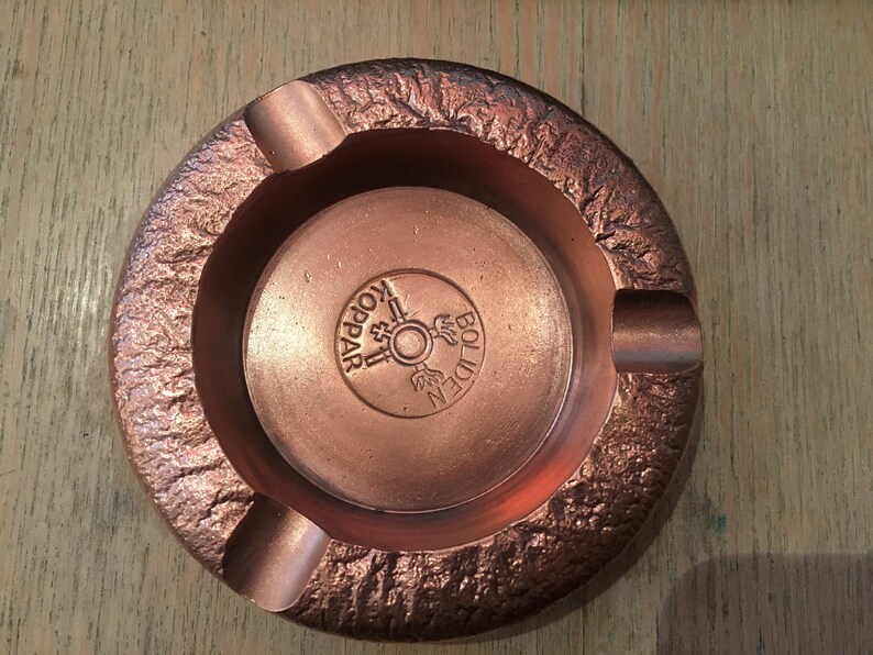 Swedish Ashtray Boliden Koppar Copper - Etsy