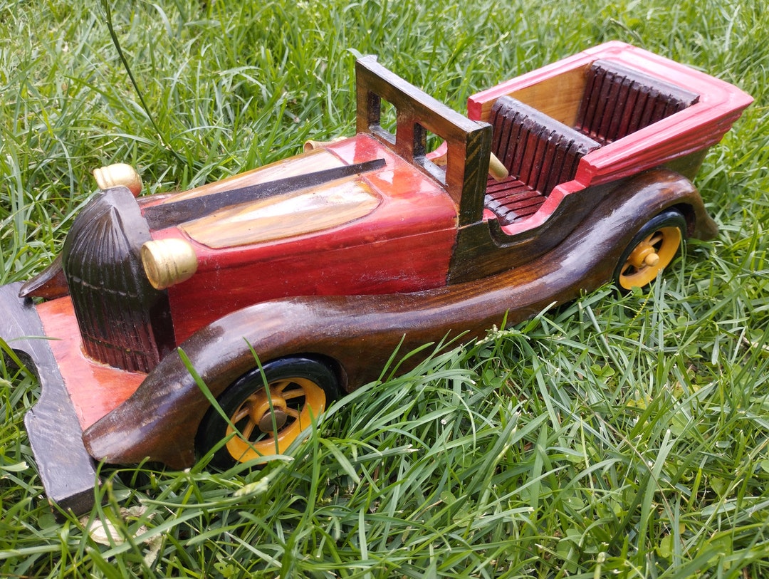 Vintage Hand Made Wooden Car MODEL Replica JOHN WEITZ - Etsy