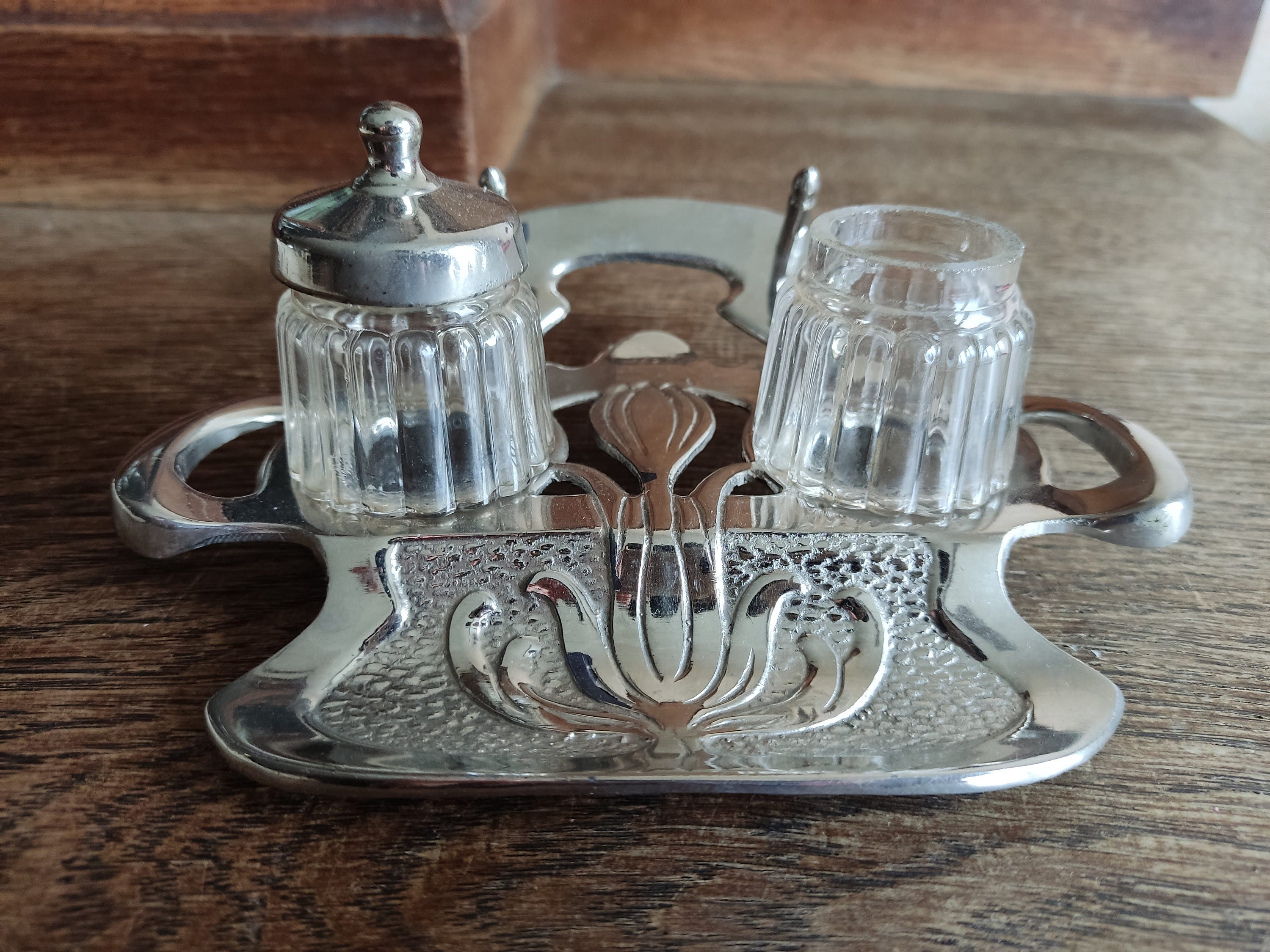 Art Nouveau Jugend Style Impressive Brass Silver-plated - Etsy UK