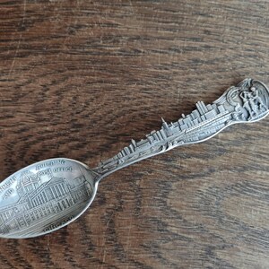 Sterling Silver Spoon Chicago Souvenir 1890s Fully Embossed U.S ...