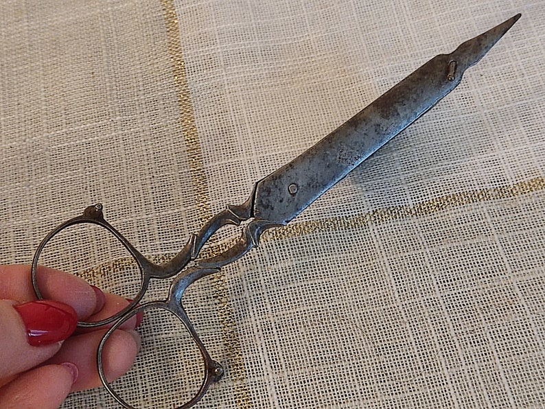 Antique Steel Wick Trimmer Scissors Cutter Snuffer Decorative Patina ...