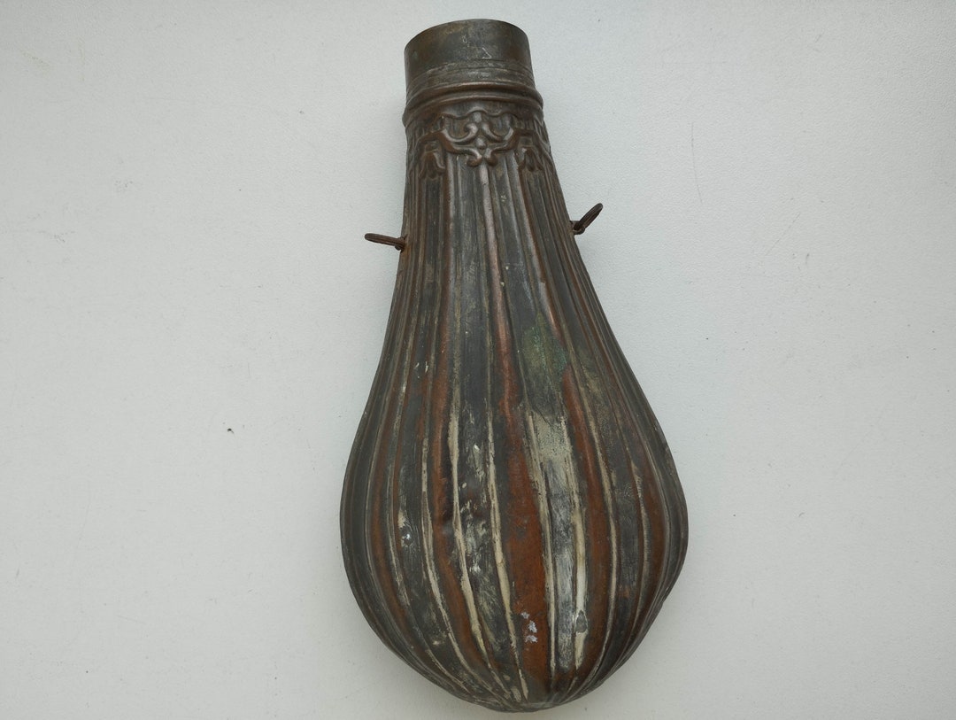 Antique Relic Swedish Copper Gun Powder Flask - Etsy