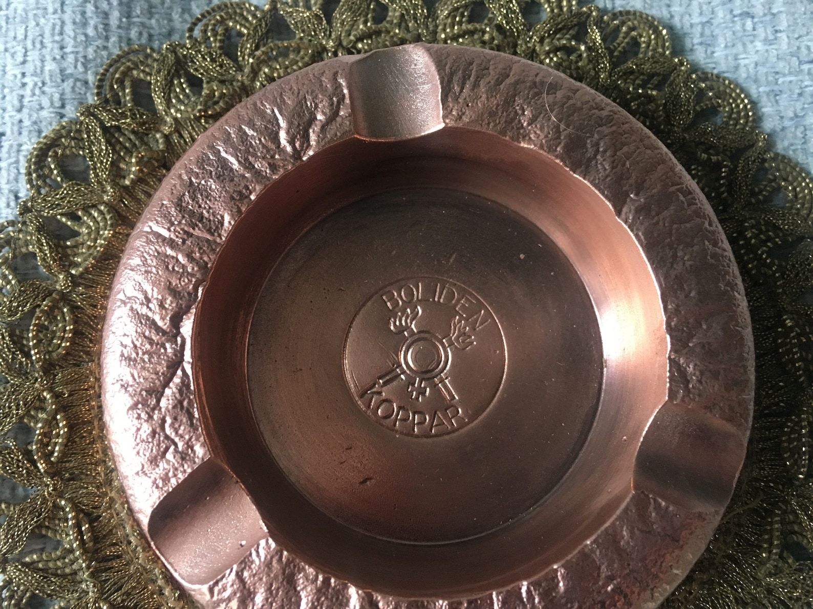 Swedish Ashtray Boliden Koppar Copper - Etsy