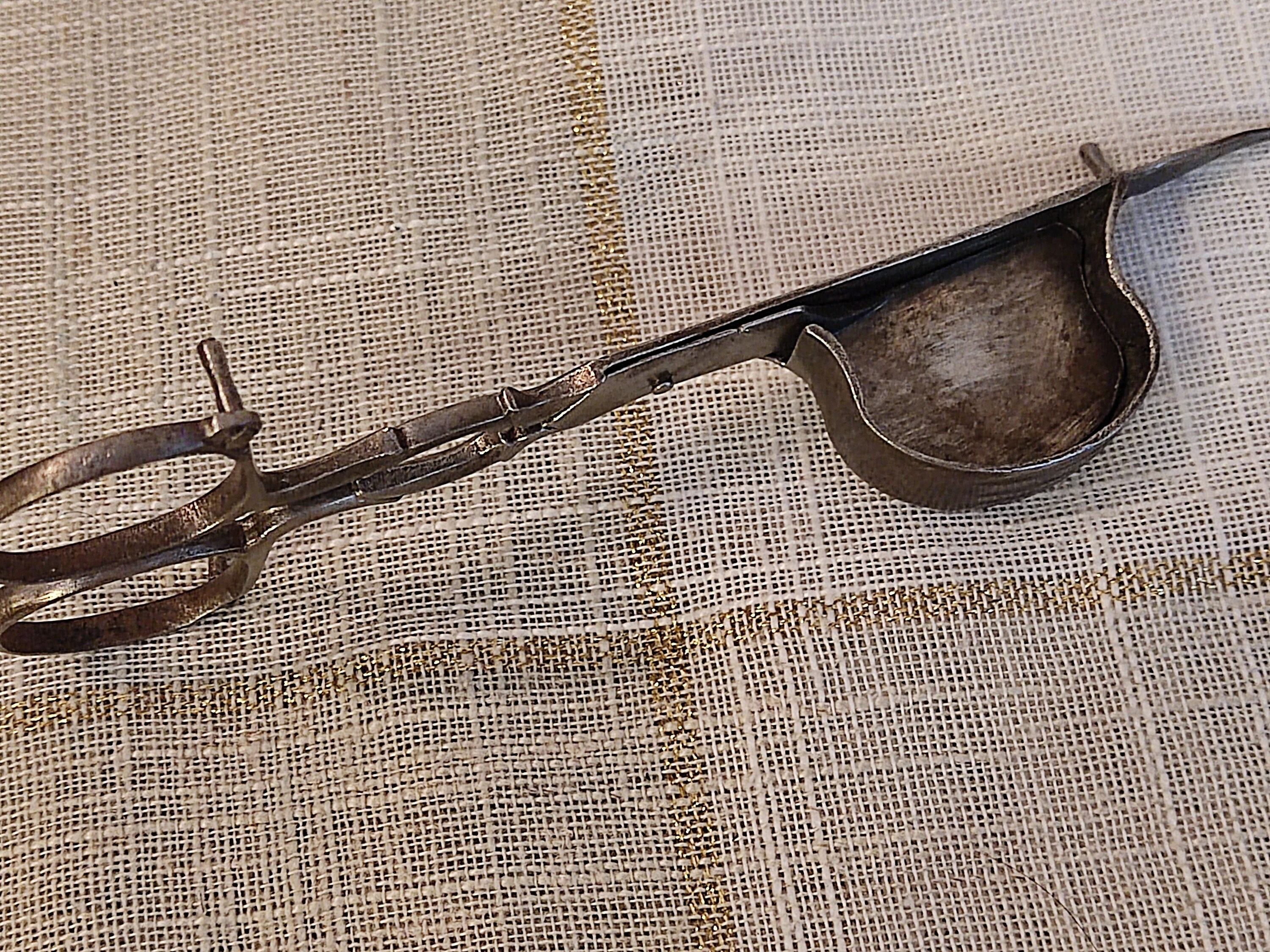 Antique Steel Wick Trimmer Scissors Cutter Snuffer Decorative Patina ...