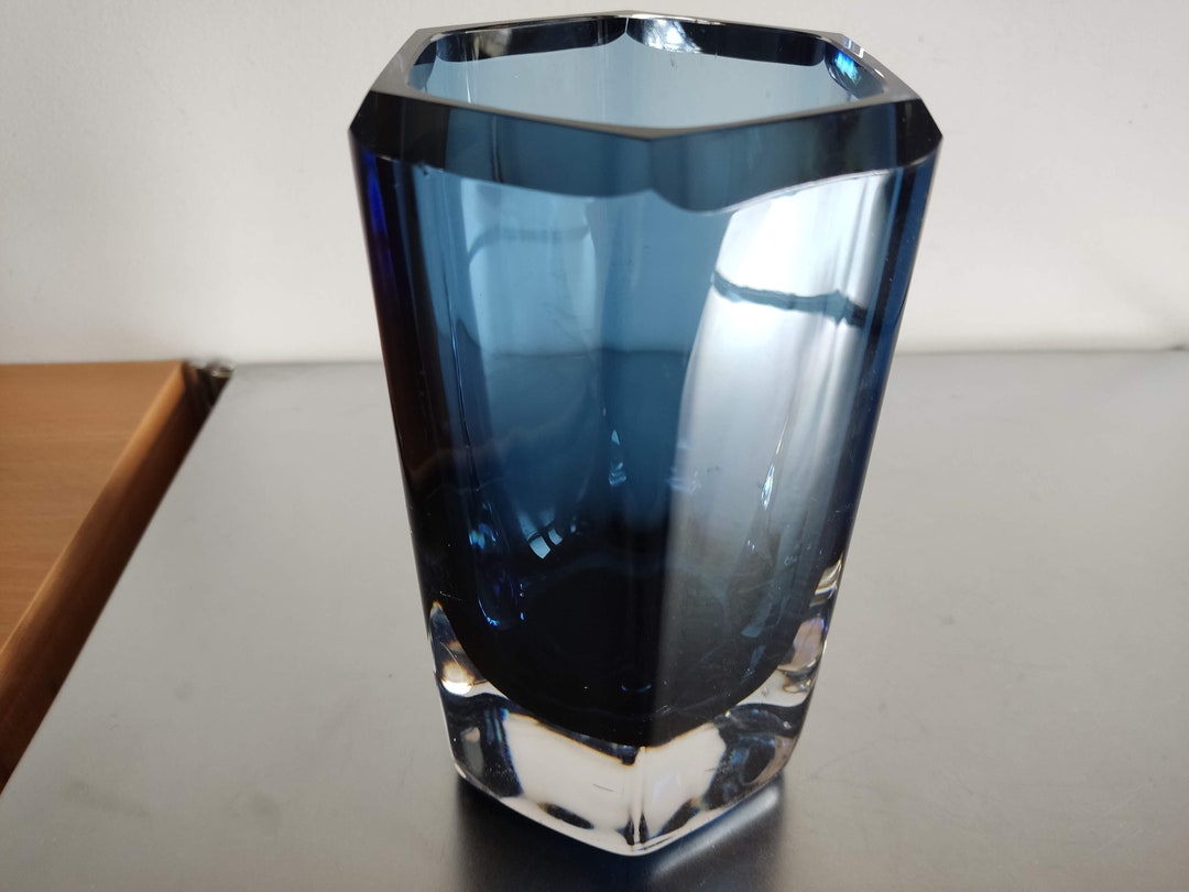 Vase Colonna 4 by Bengt Edenfalk for Skruf Glasbruk 1960's Art Glass ...