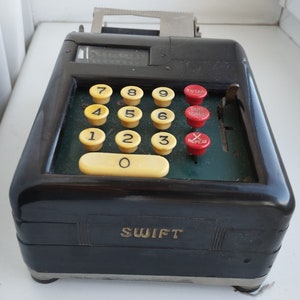 Vintage 1940s Adding Machine Swift Business Machines Corp. Great ...