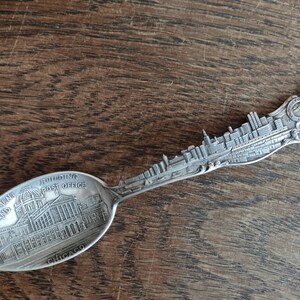 Sterling Silver Spoon Chicago Souvenir 1890s Fully Embossed U.S ...