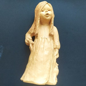 Vintage Lee Bortin ceramic girl figurine made in Chicago | Etsy