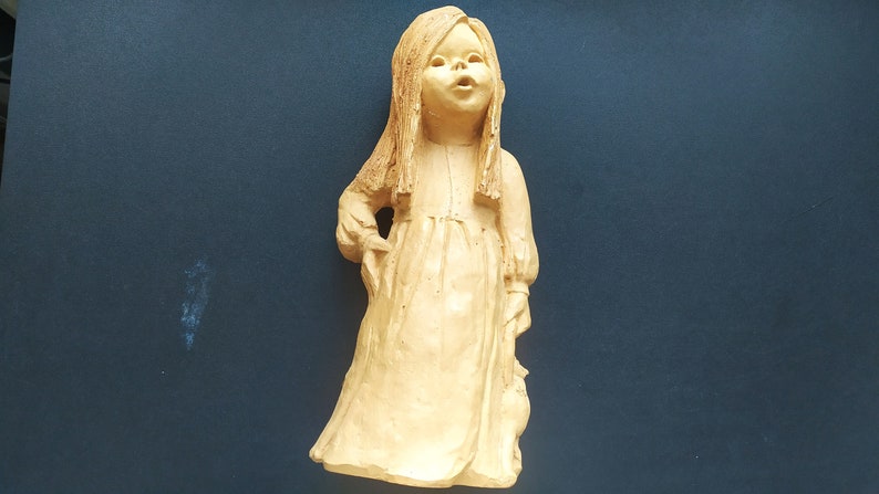 Vintage Lee Bortin Ceramic Girl Figurine Made in Chicago Figurine 1970s ...