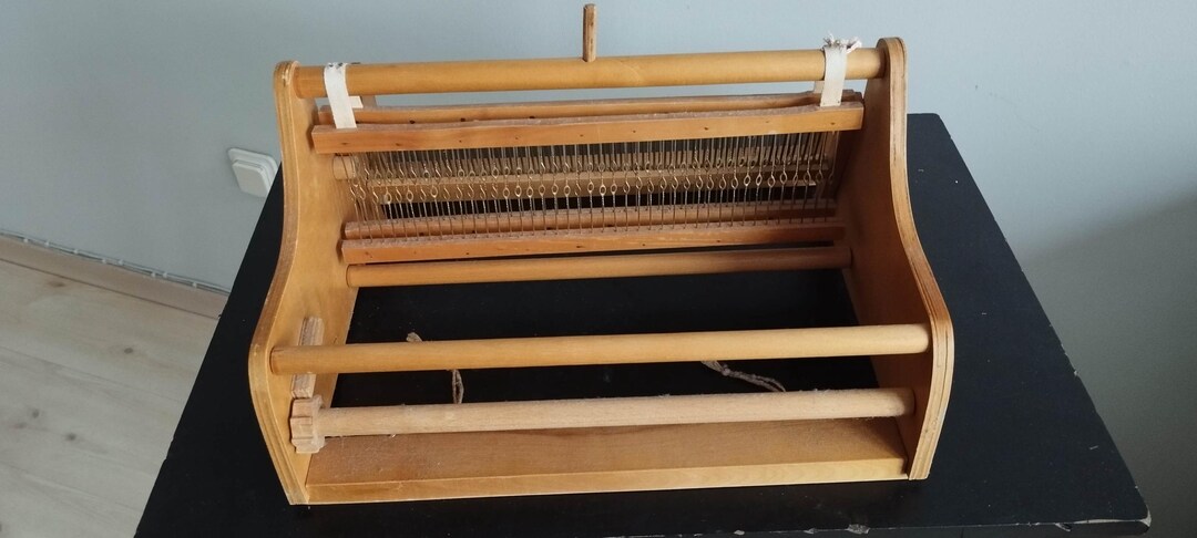 Vintage 1978 Wooden Estonian Tabletop Weaving Loom in Working Condition ...