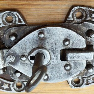 Antique Xixc. Swedish HAND Forged WROUGHT Farm Door Locks Wall ...
