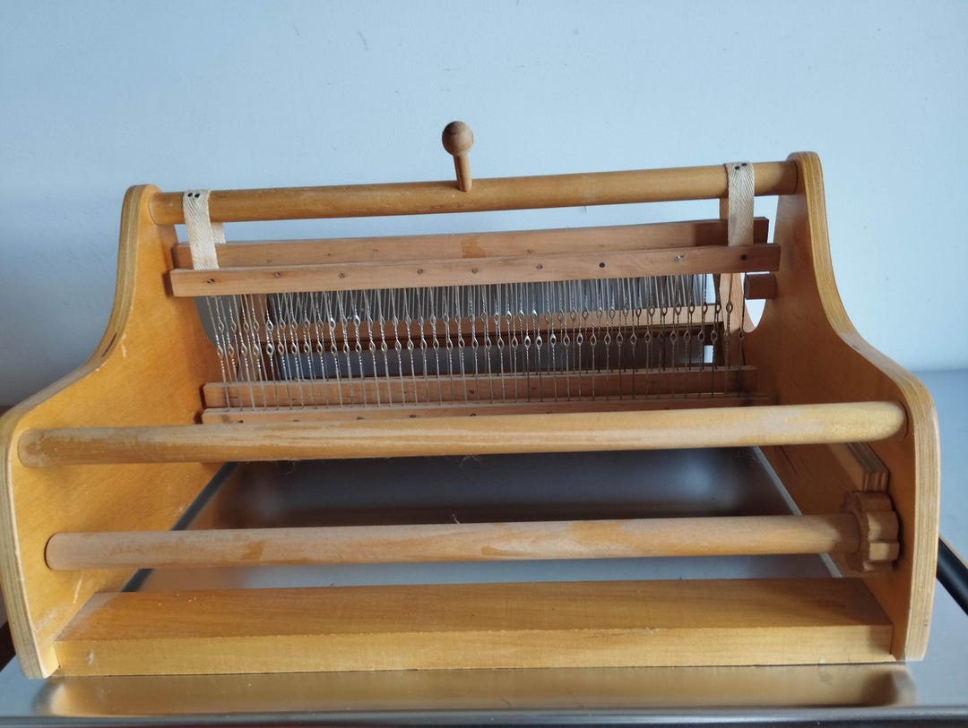 Vintage 1970s. Wooden Estonian Tabletop Weaving Loom in Working ...