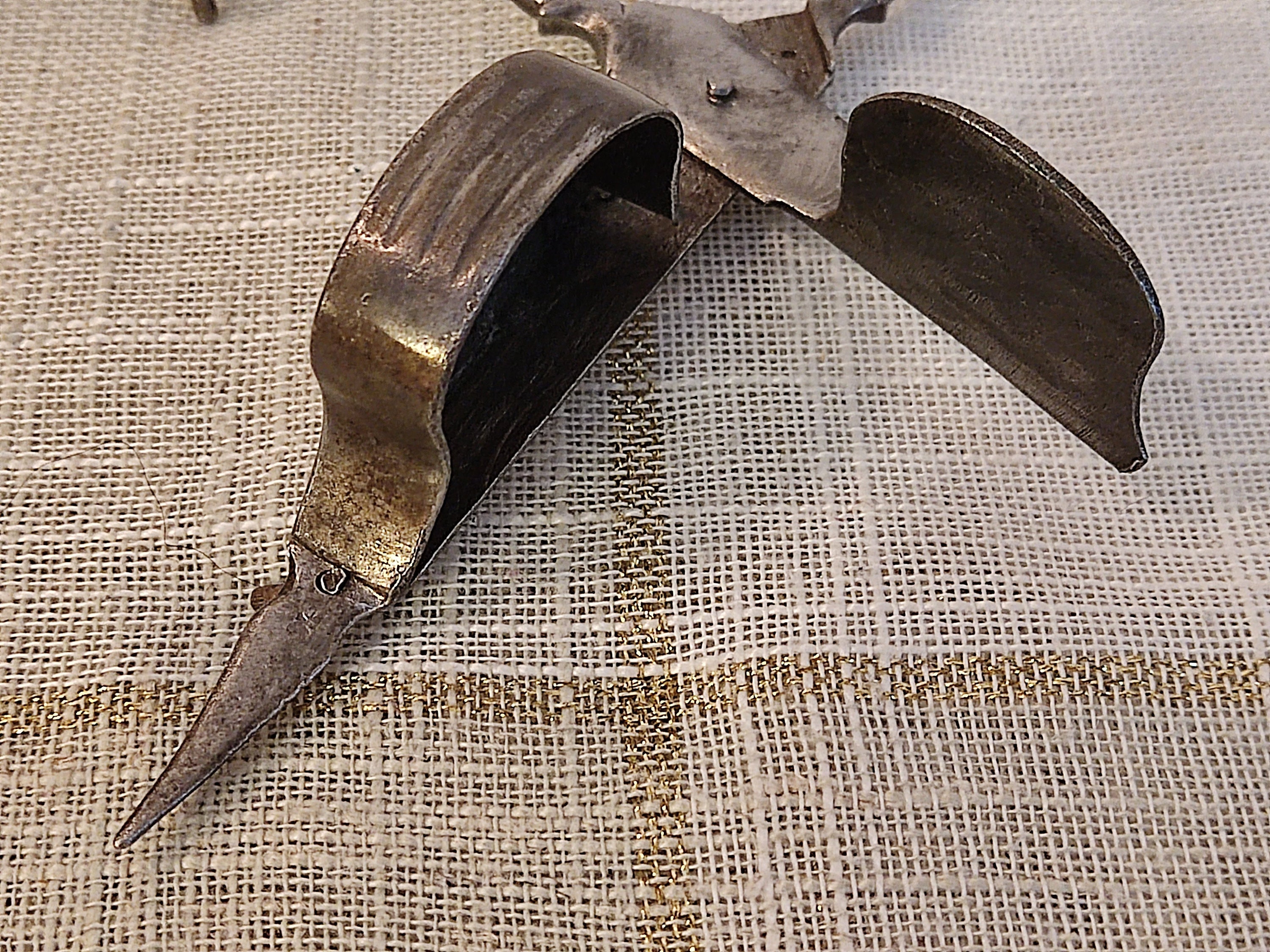 Antique Steel Wick Trimmer Scissors Cutter Snuffer Decorative Patina ...