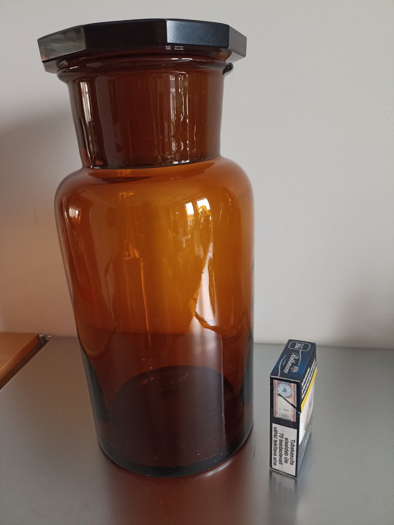 Large 36L Swedish Amber Apothecary Lab Bottle Pharmacy - Etsy