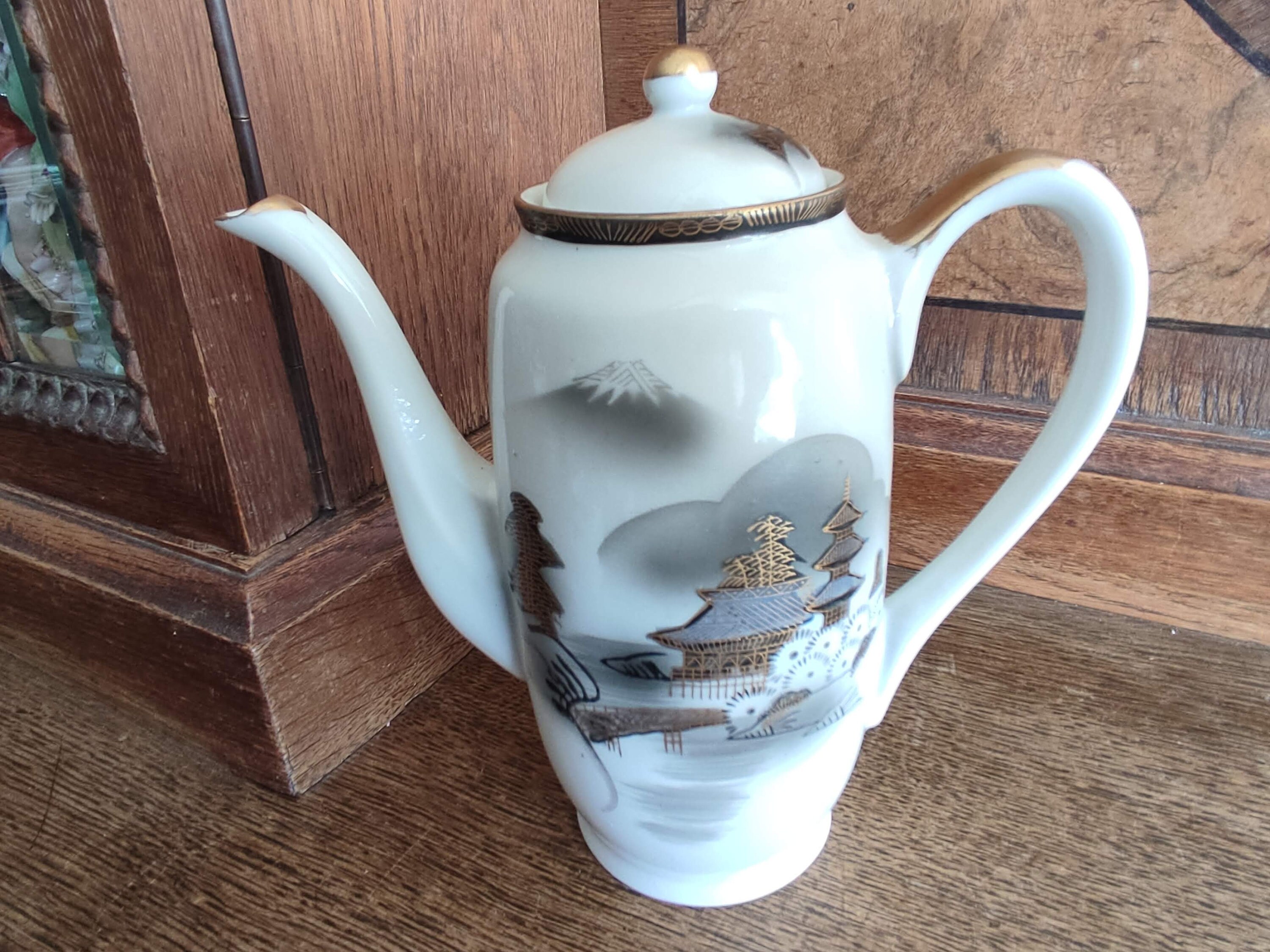 Japan Elegant Lithophane Ghost Geisha Tea Set for 6 Kutani - Etsy