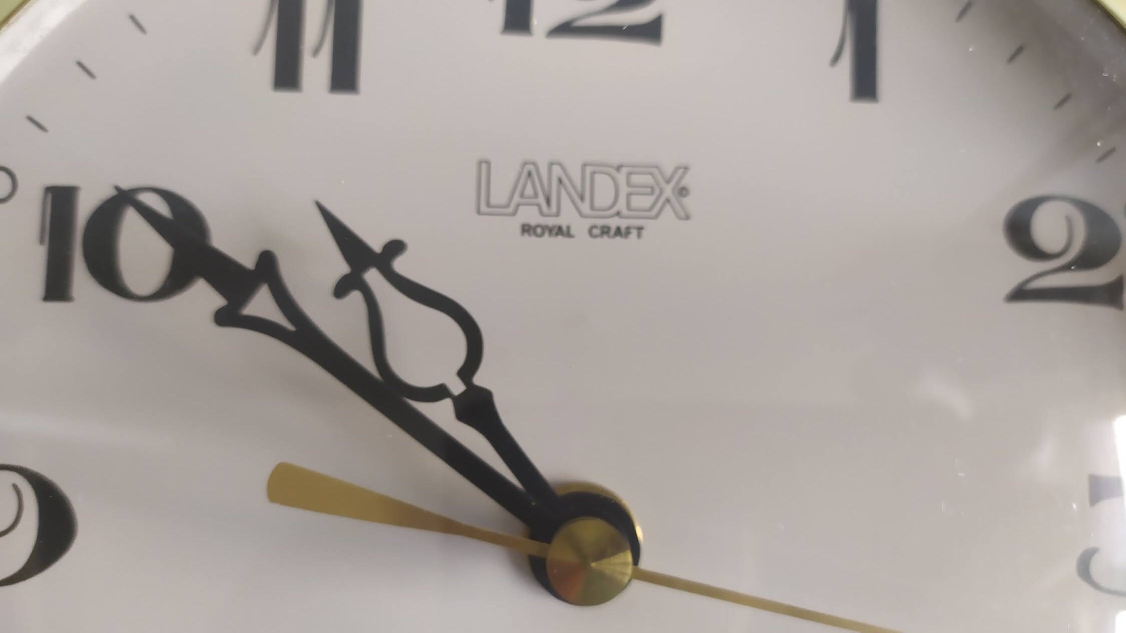 Vintage Landex Japan Large Wall Brass Clock in Good Working - Etsy ...