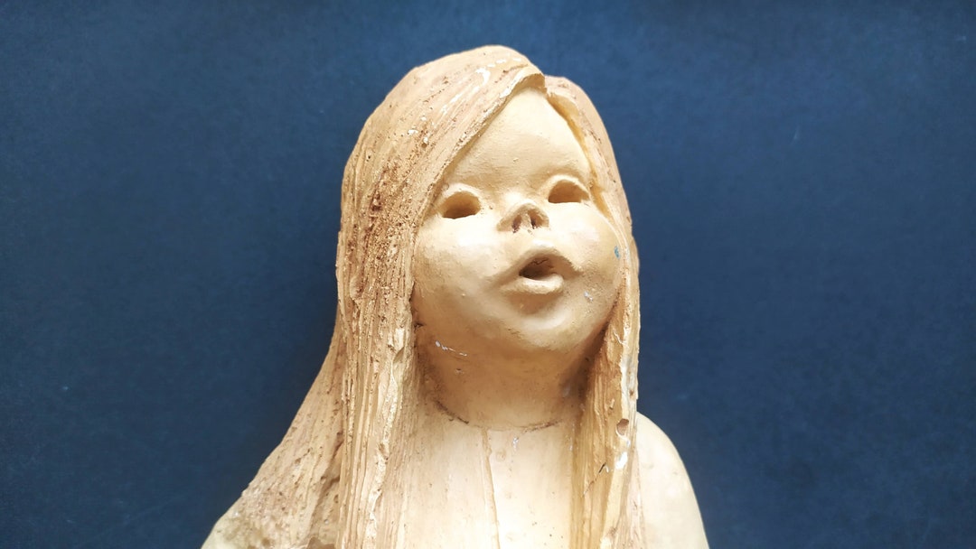 Vintage Lee Bortin Ceramic Girl Figurine Made in Chicago Figurine 1970s ...