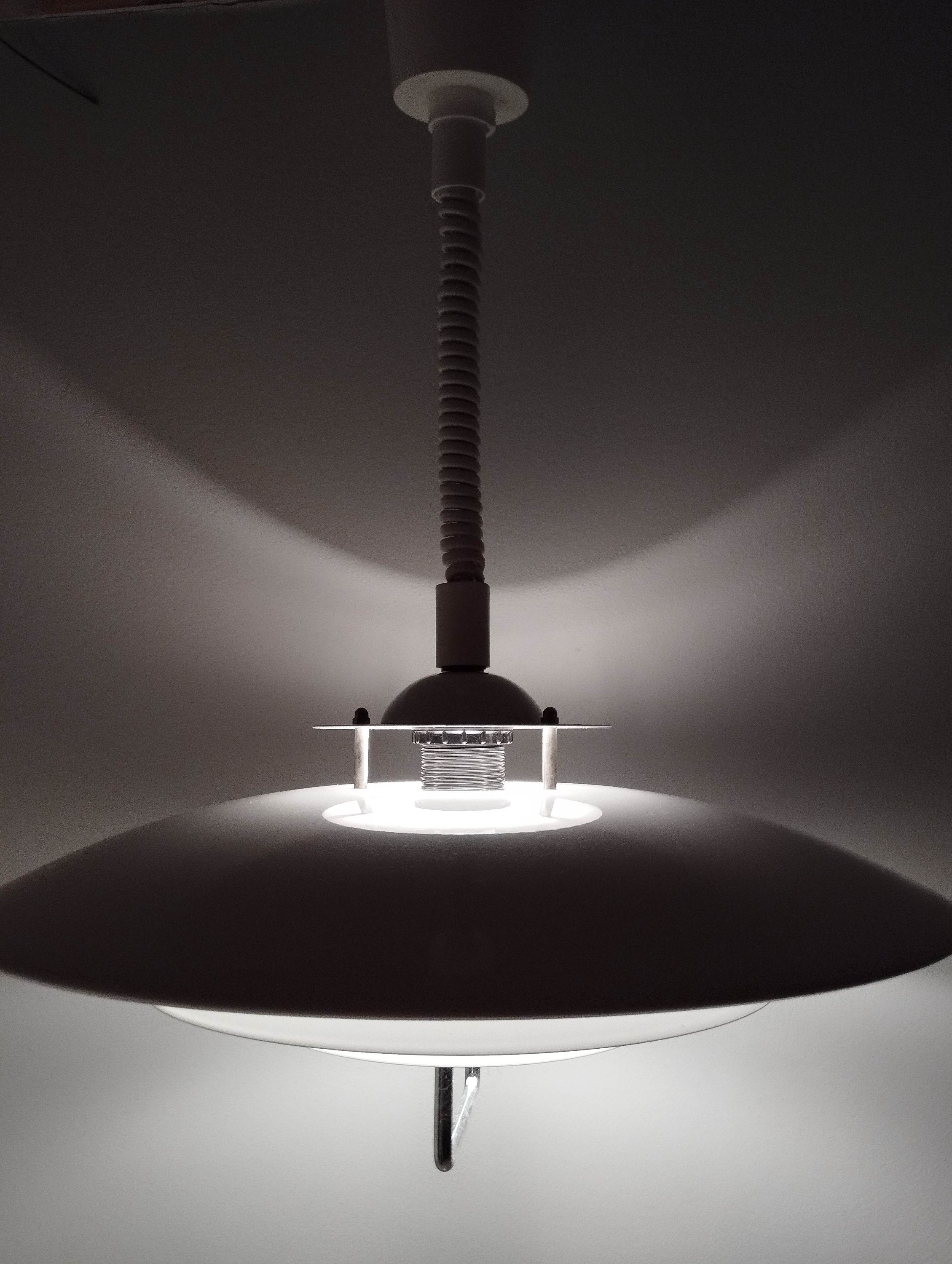 Vintage 1970-80s. Danish Scandinavian Rise & Fall Suspension Ceiling ...