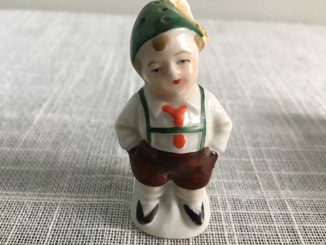 Vintage German 2 Porcelain Figures Man and Woman in Folk - Etsy