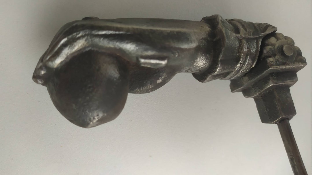 Antique Cast Iron Door Hammer Knocker Arm Marked. - Etsy