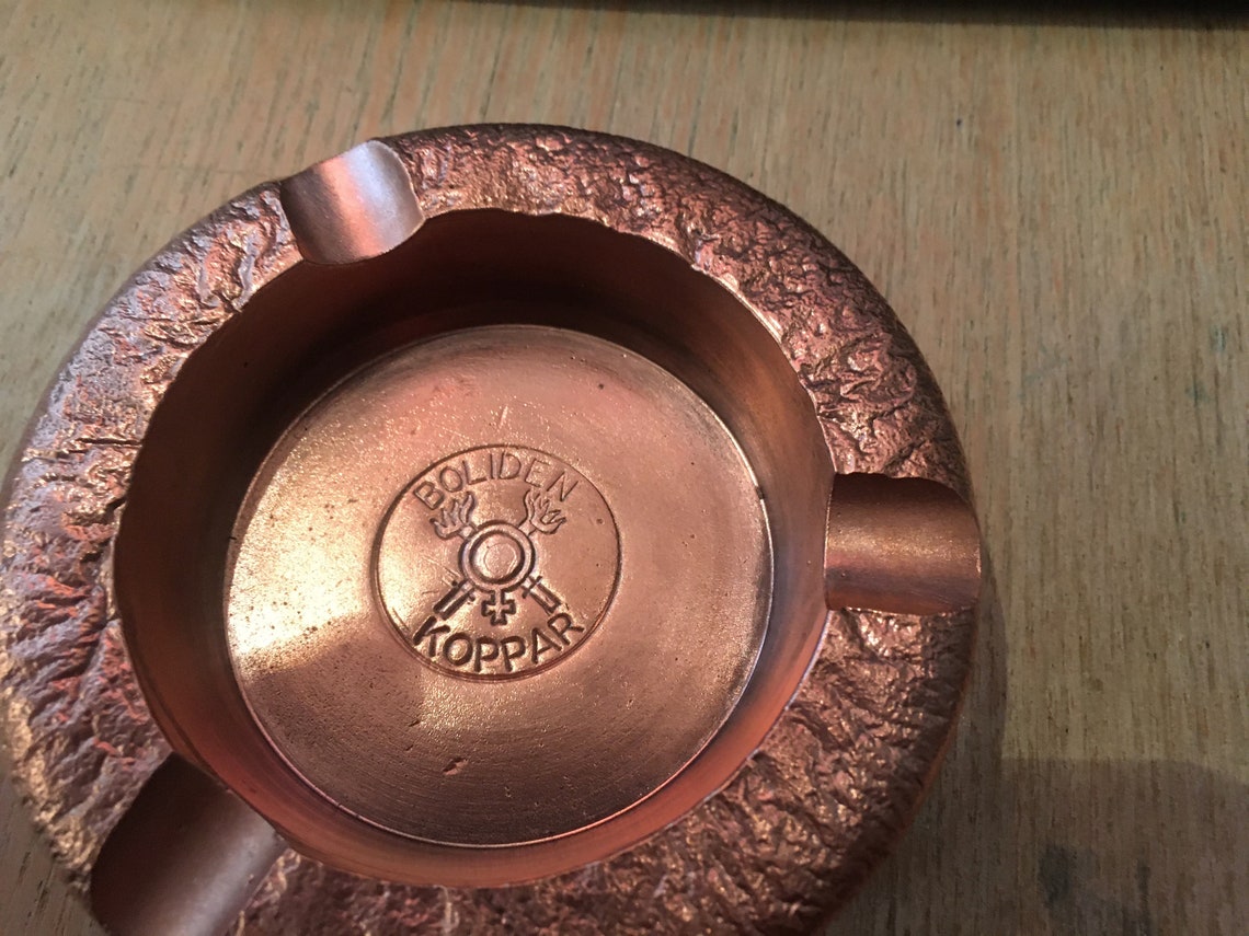 Swedish Ashtray Boliden Koppar Copper | Etsy
