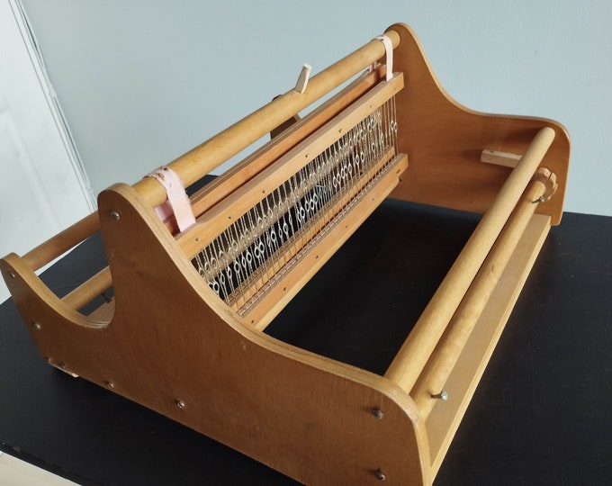 Vintage 1987 Wooden Estonian Tabletop Weaving Loom in Working Condition ...