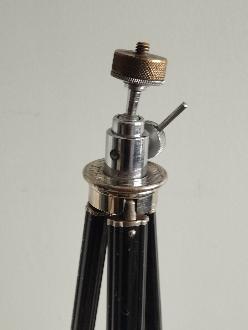 Vintage Early German Photo Camera Tripod, Mount, Storage Tube Stabilo ...