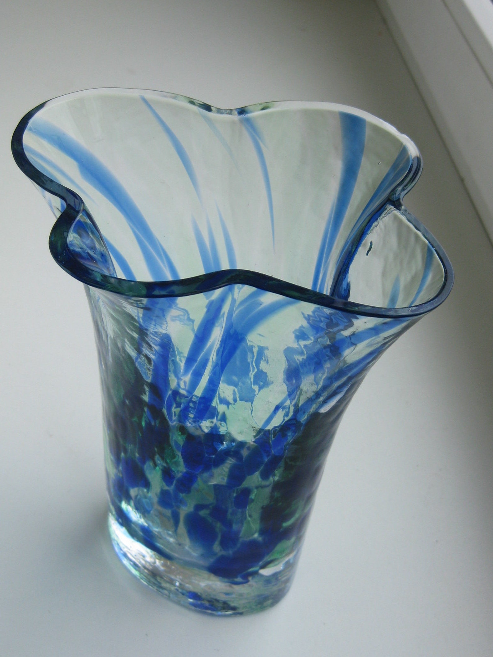 Vintage RENATE STOCK for Sea Glasbruk Sweden Crystal Flower Vase - Etsy