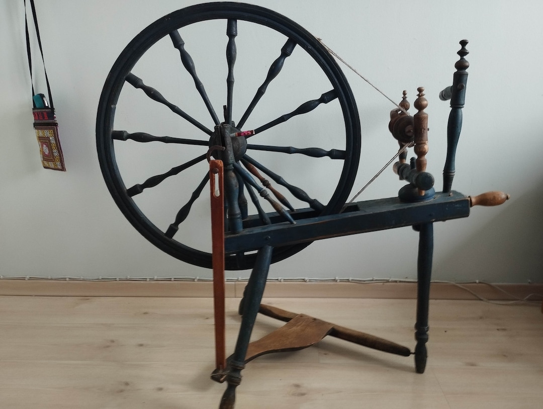 Rare Vintage Swedish Wheel Wooden Spinning WHEEL With Wheel 25.5 - Etsy UK