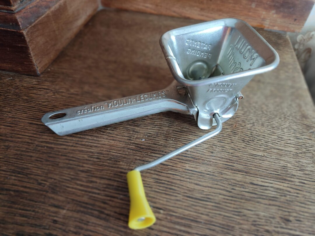 Vintage French Mouli Grater, Removable Barrel Hand-operated Collectible ...