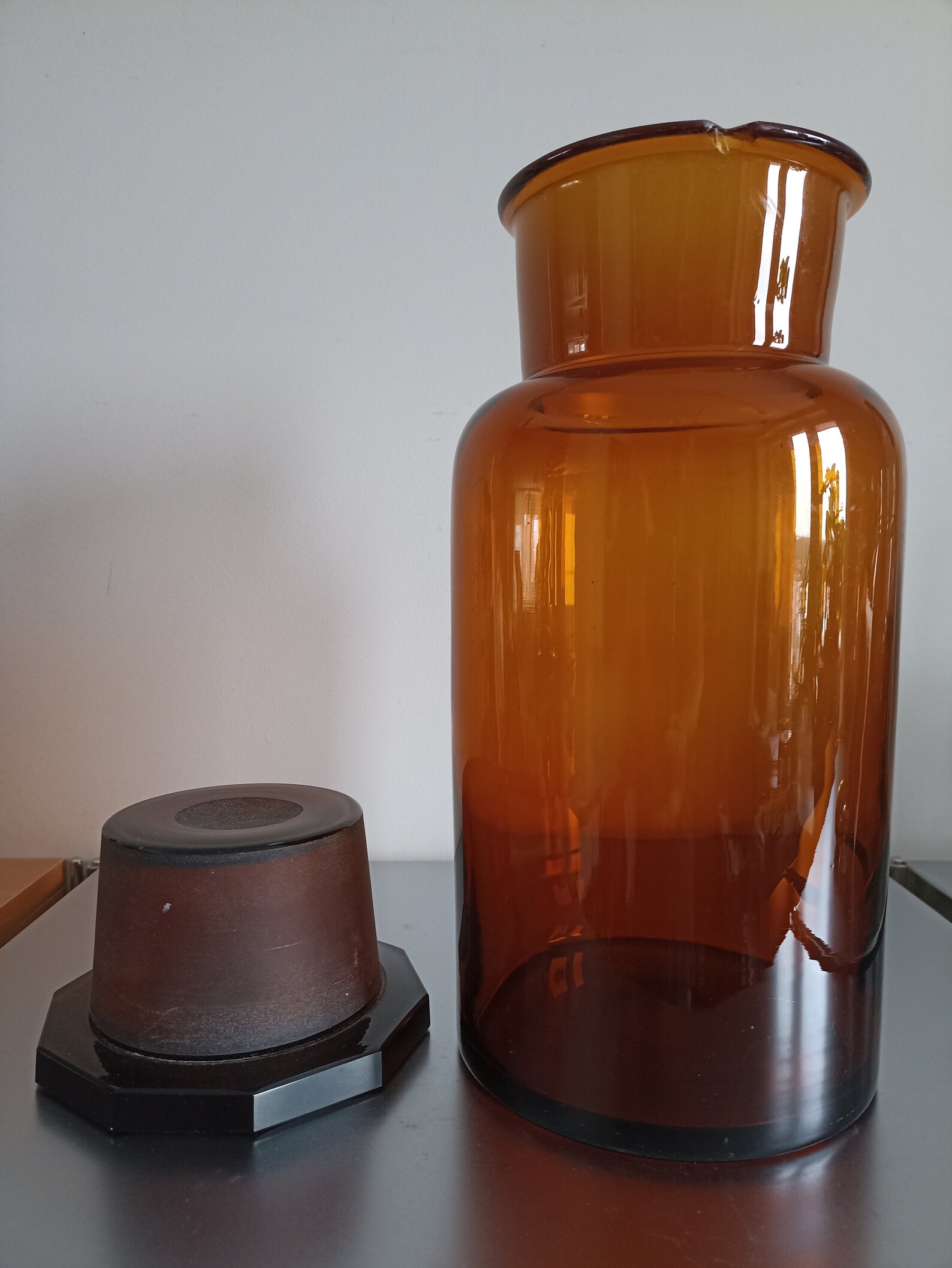 Large 36L Swedish Amber Apothecary Lab Bottle Pharmacy - Etsy