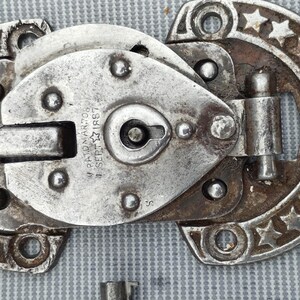 Antique Xixc. Swedish HAND Forged WROUGHT Farm Door Locks Wall ...