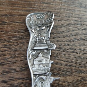 Sterling Silver Spoon Chicago Souvenir 1890s Fully Embossed U.S ...