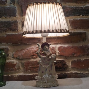 Manner Figural Porcelain Table Lamp - Etsy