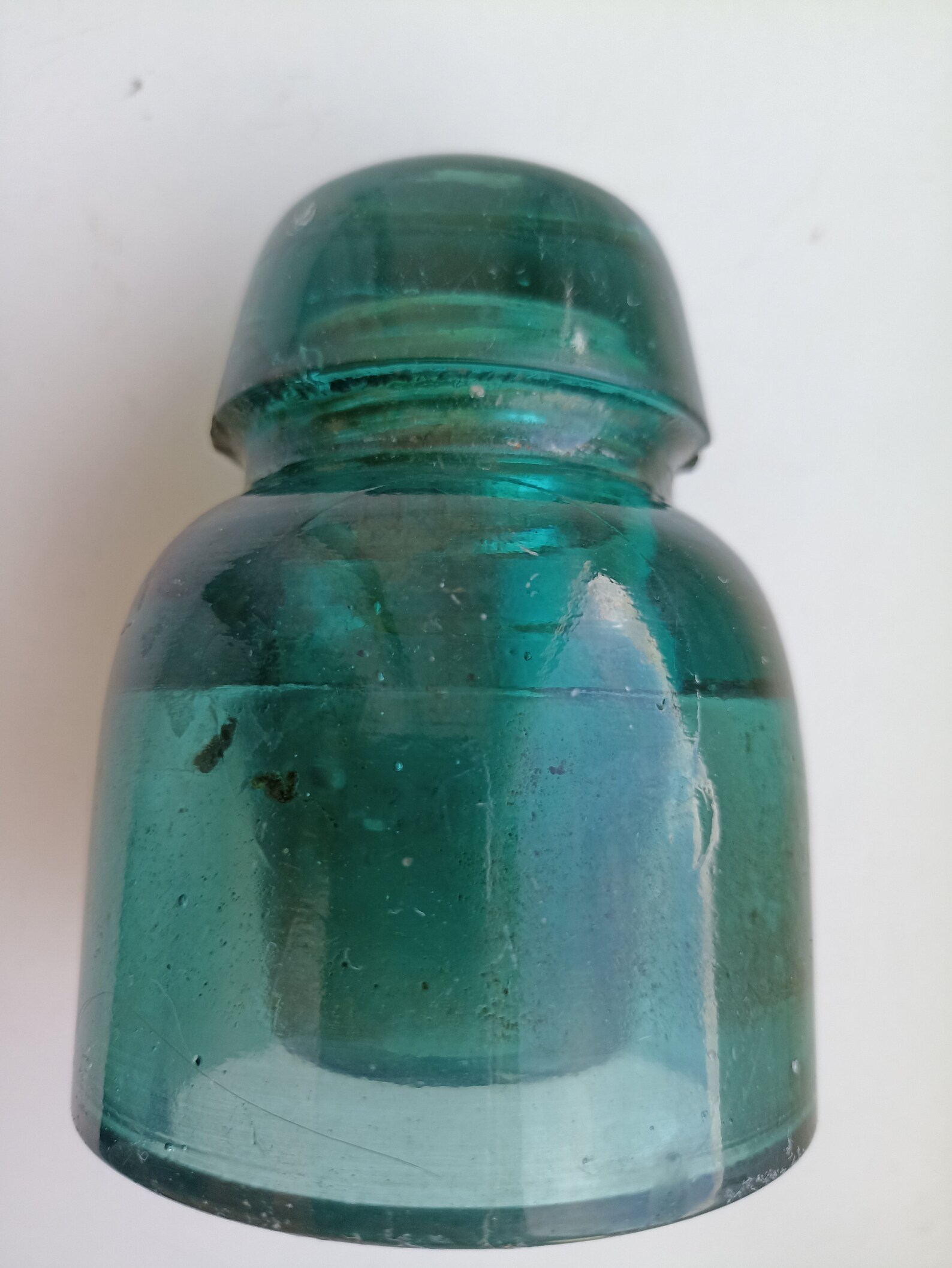 Antique 1920-29 Estonian Green Glass Insulator With Trade Mark - Etsy