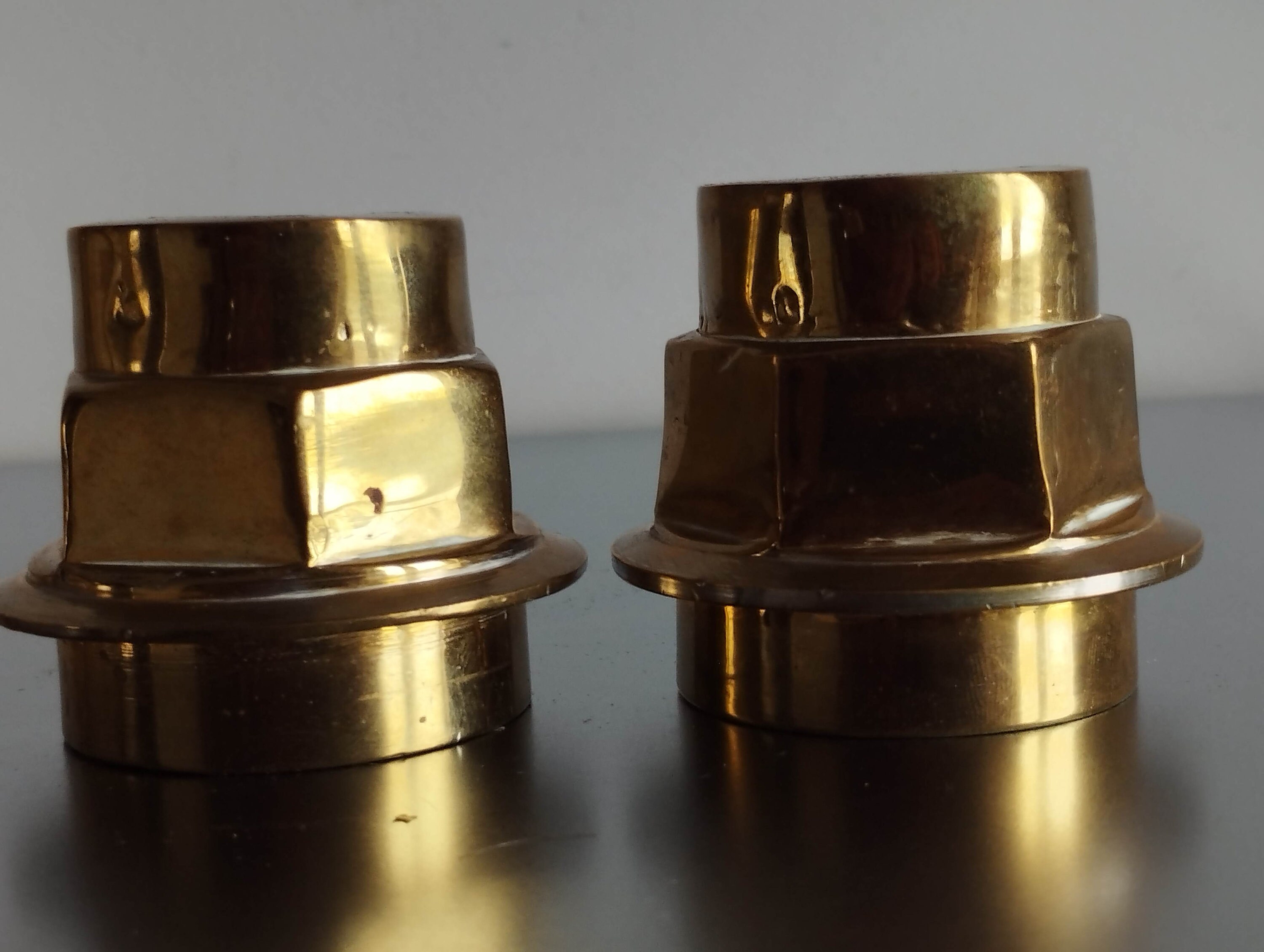 Old Pair Antique Brass Hub Caps for a Old Car, Carriage , Cart , Wagon ...