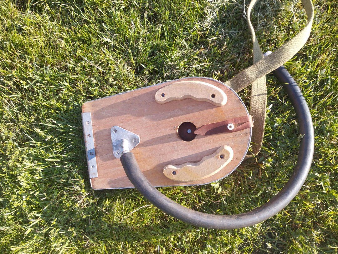 Vintage German Ship Large Wooden Inflatable Boat Foot Air Pump in ...