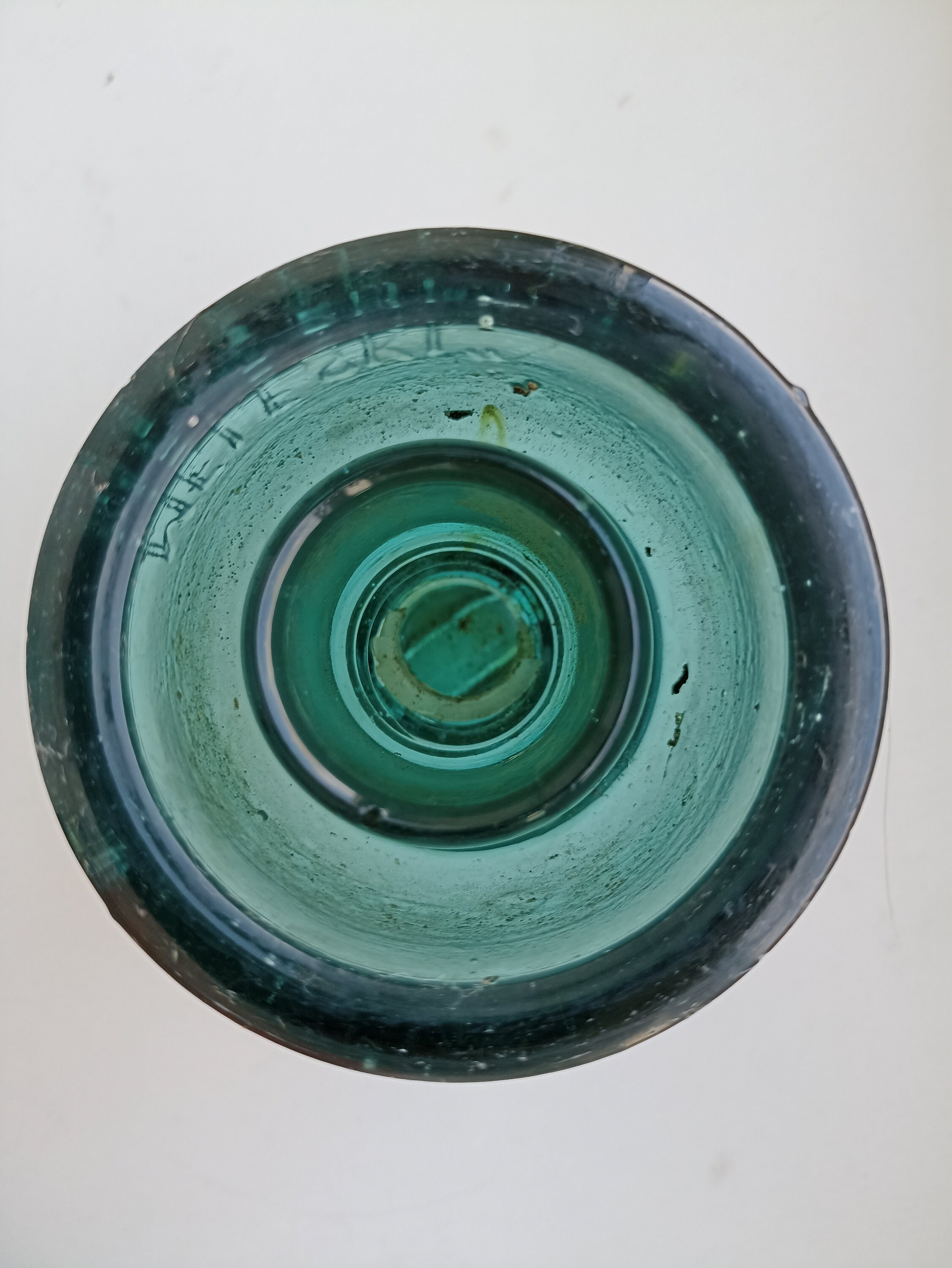 Antique 1920-29 Estonian Green Glass Insulator With Trade Mark - Etsy